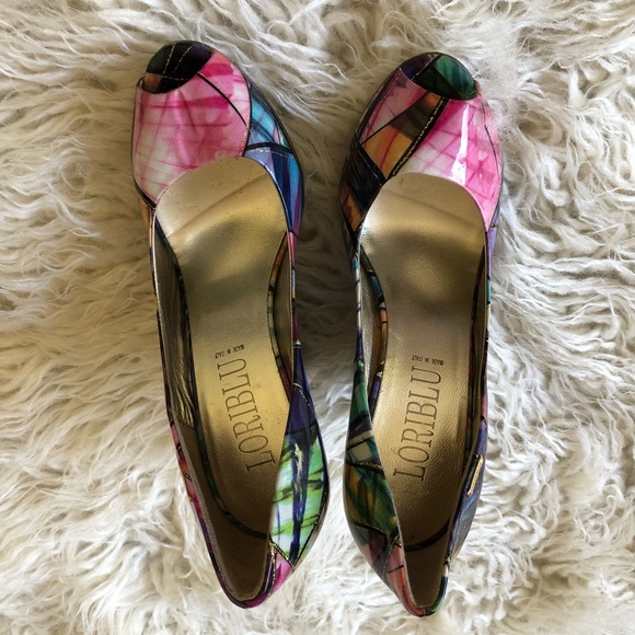 loriblu | Shoes | Peep Toe Wedged Shoes | Poshmark